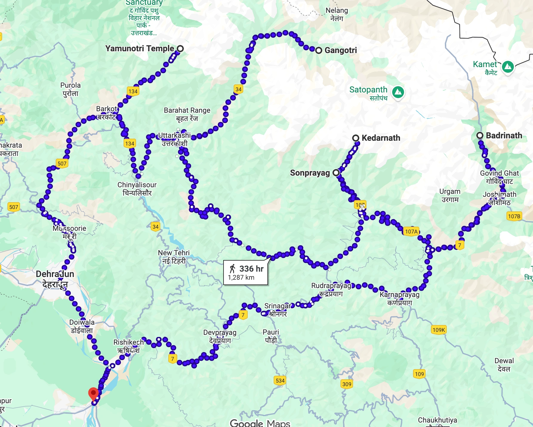 Char Dham Yatra Route Map – Complete Travel Guide 2026